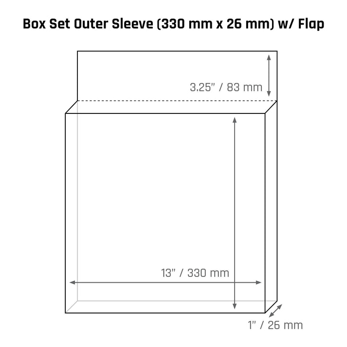 Box Set Outer Sleeve (330 mm x 26 mm) - 3mil – Vinyl Storage Solutions